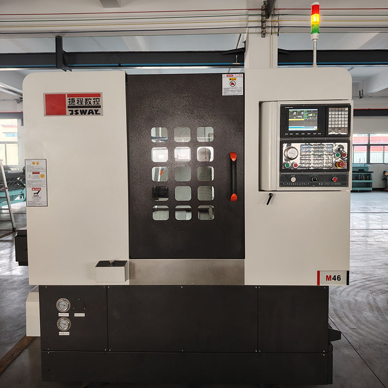 JSWAY M46 2 Axis CNC Gang Tool Turning And Milling Lathe Machine from ...